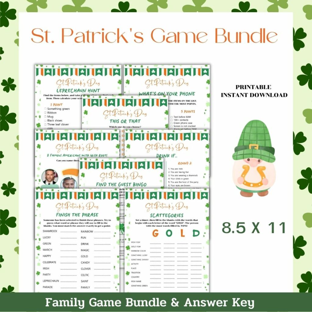 St. Patrick s Day Game Bundle - MasterBundles