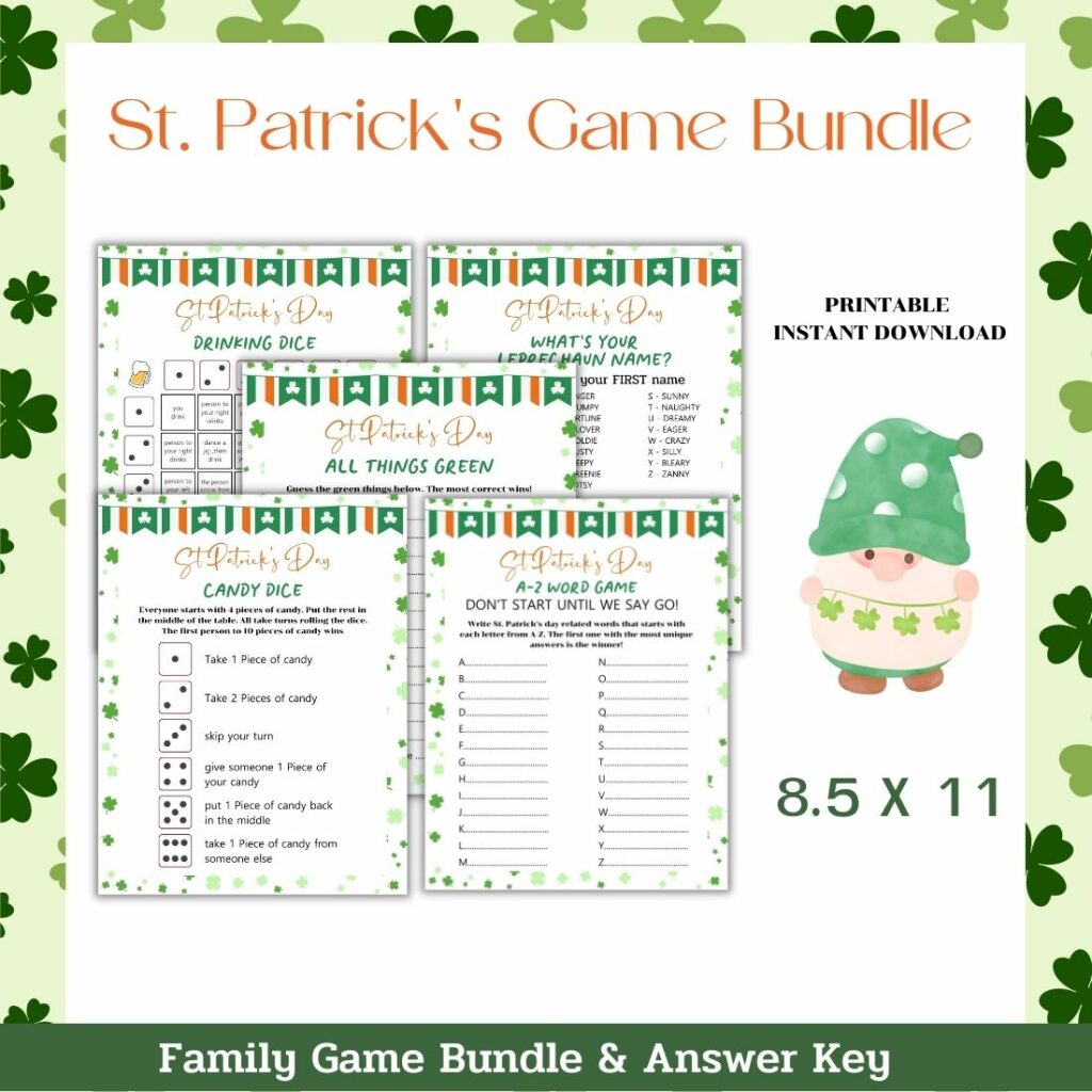 St. Patrick s Day Game Bundle - MasterBundles