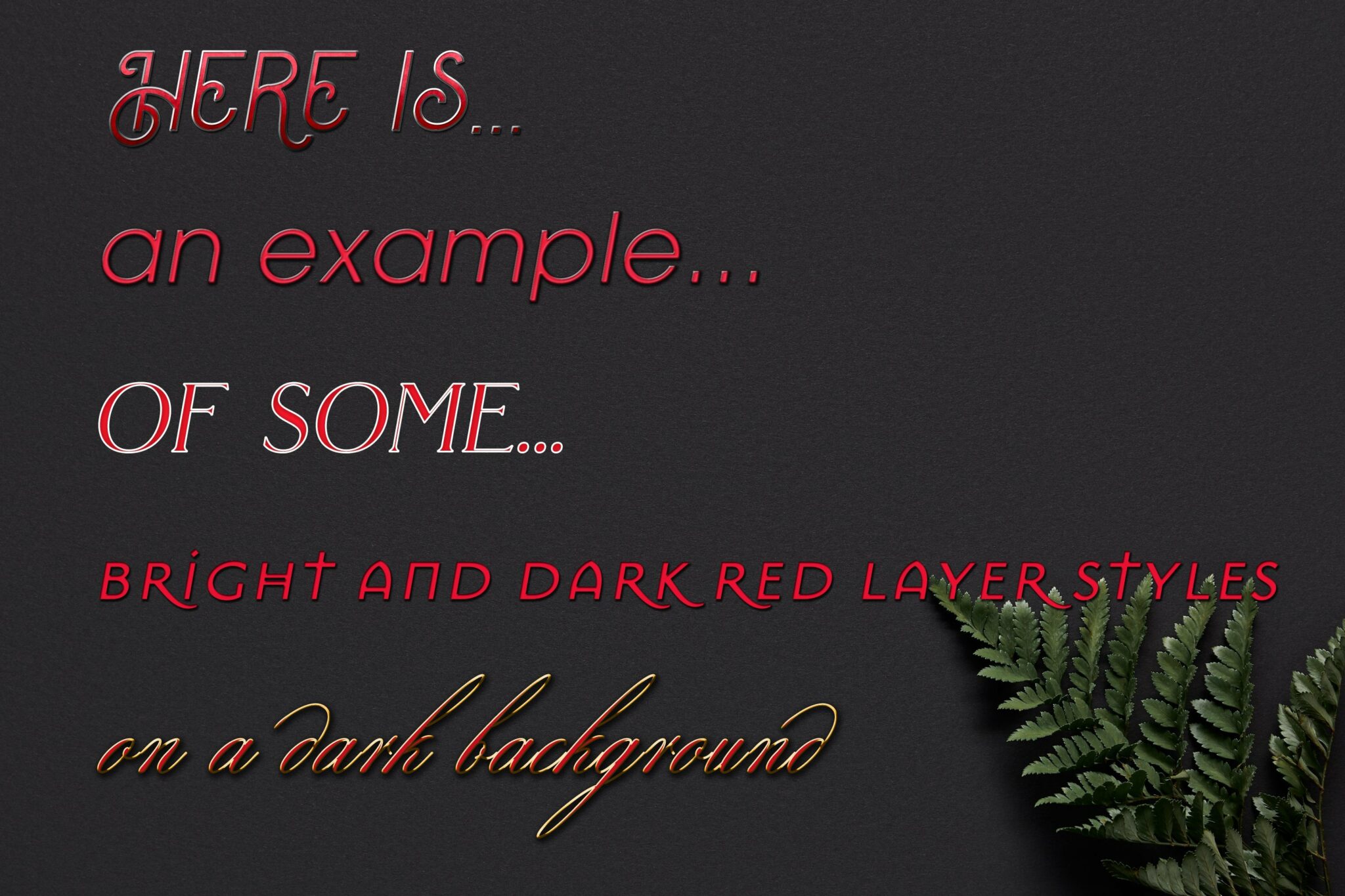 Red Photoshop Layer Styles – MasterBundles