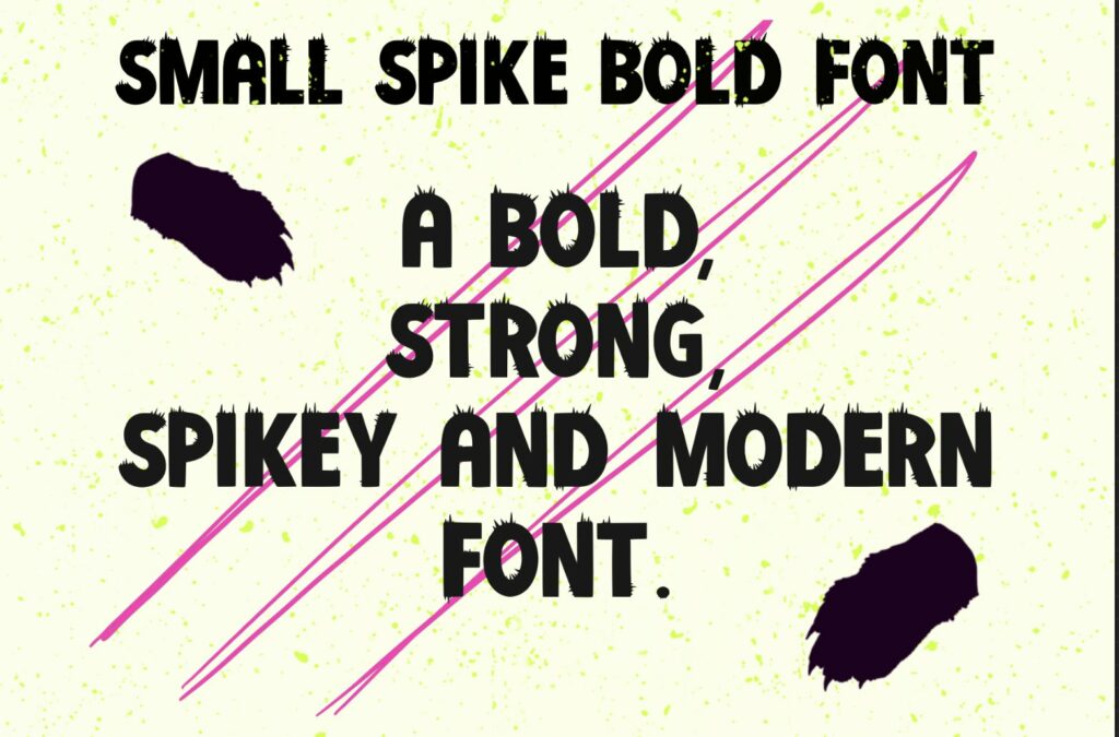Small Spikey Font – MasterBundles