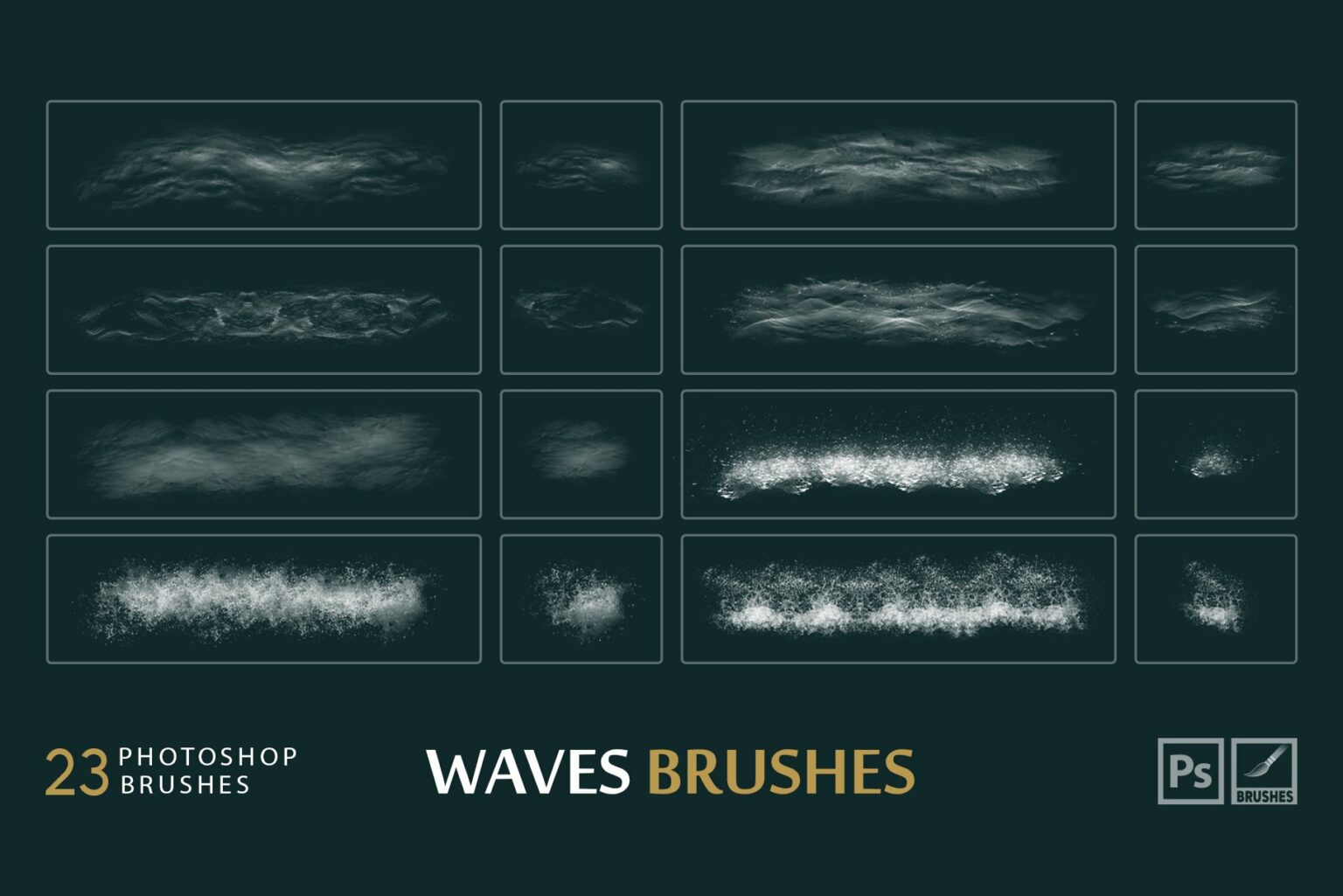 Waves Photoshop Brushes – MasterBundles