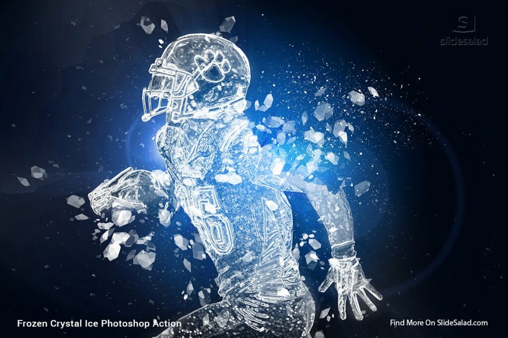 Frozen Crystal Ice Photoshop Action – MasterBundles