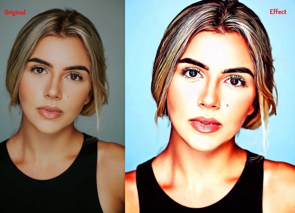 Awesome Oil Portrait PS Action – MasterBundles