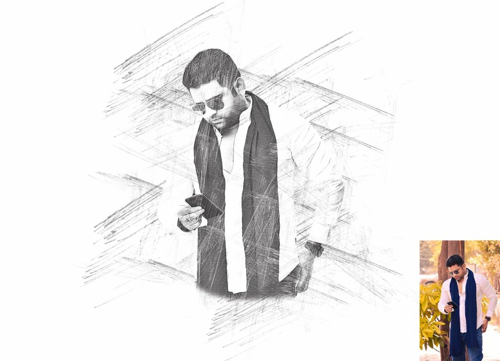 Subtle Sketch Photoshop Action – MasterBundles