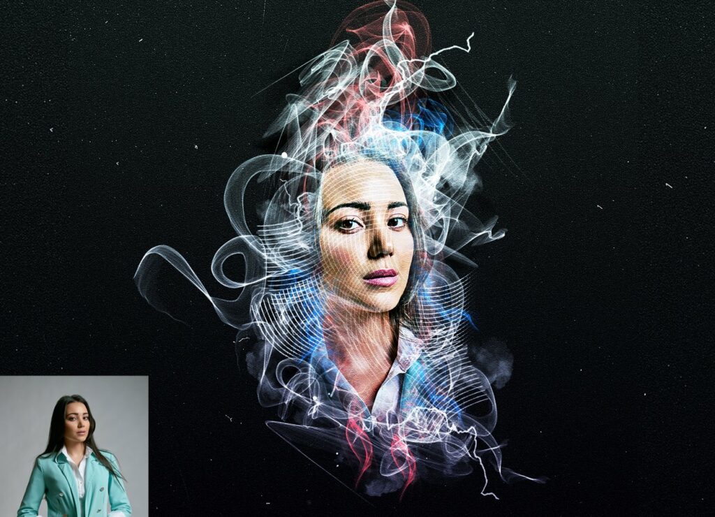 Smoke Sketch Photoshop Action – MasterBundles