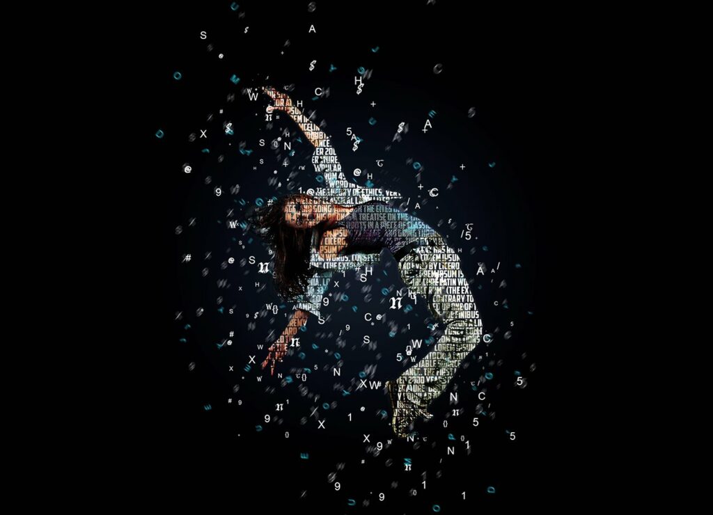 Text Dispersion Photoshop Action – MasterBundles