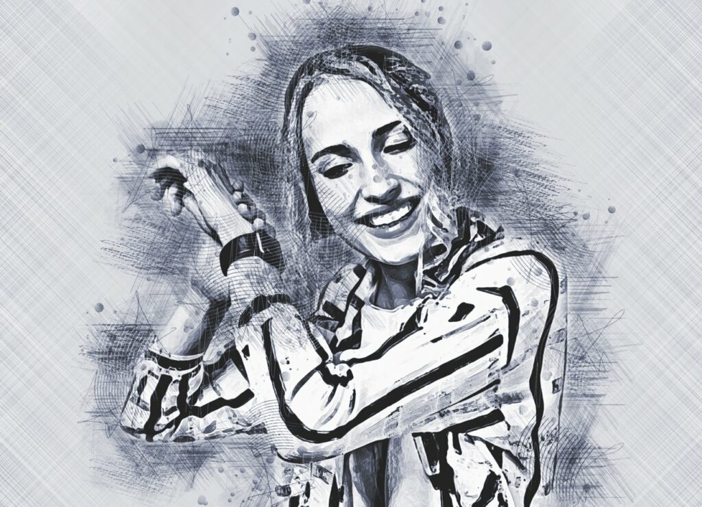 Pencil Canvas Sketch PS Action – MasterBundles