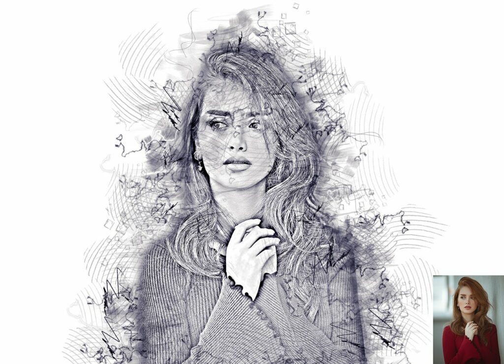 Multi Sketch Photoshop Action – MasterBundles