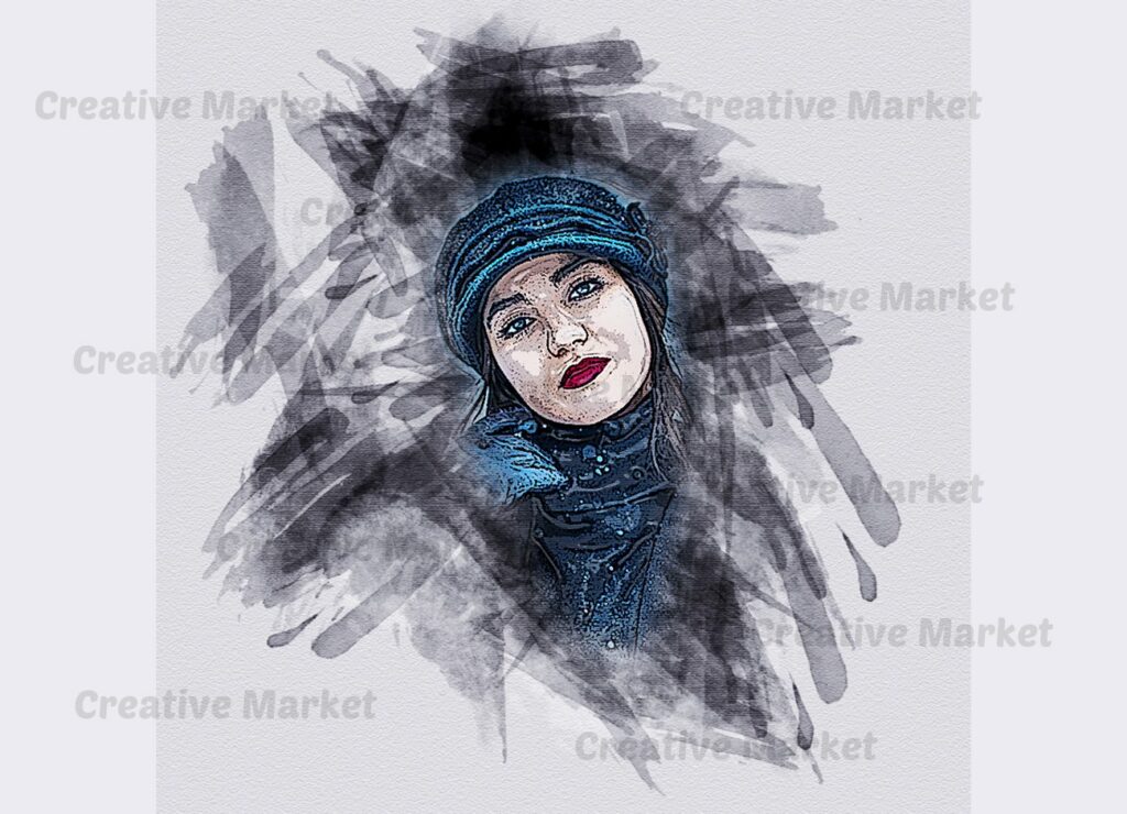 Face Portrait Photoshop Action – MasterBundles