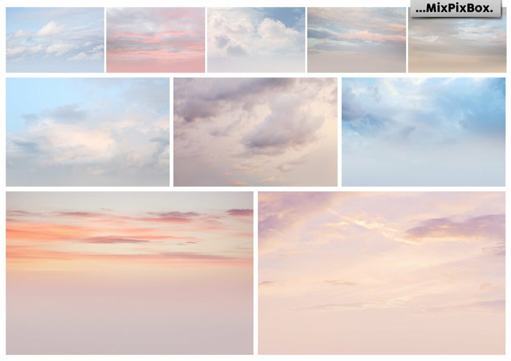 Pastel Sky Overlays – MasterBundles