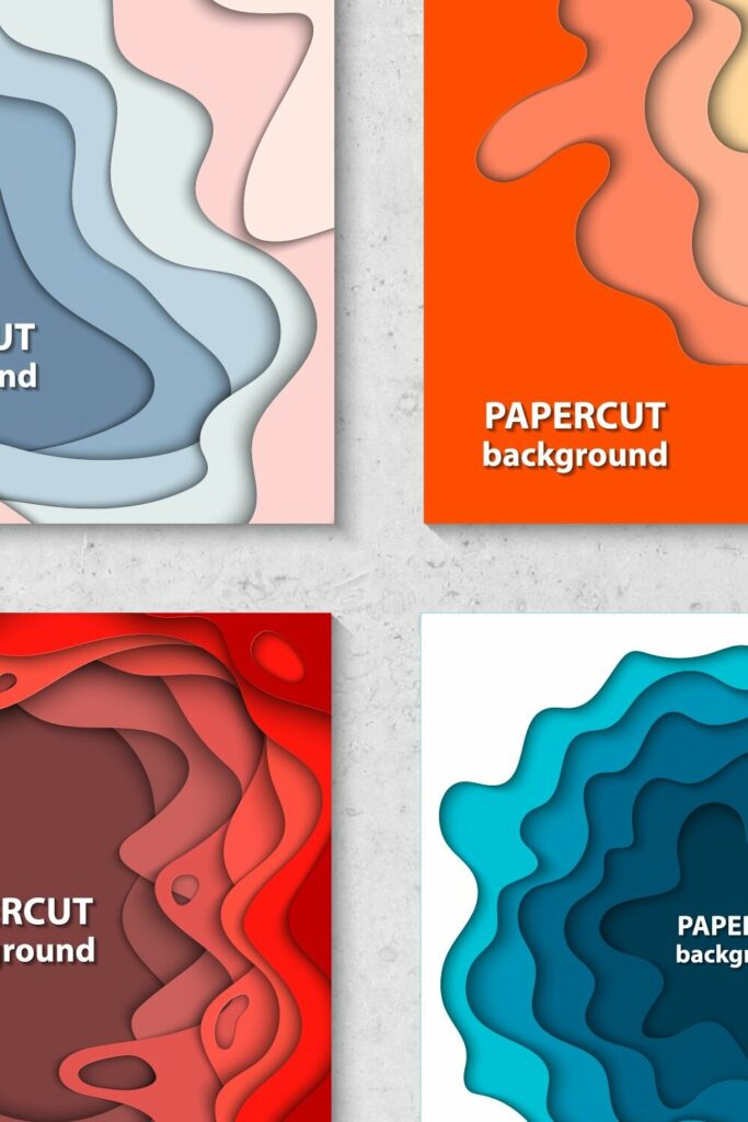 100 Paper Cut Backgrounds – MasterBundles