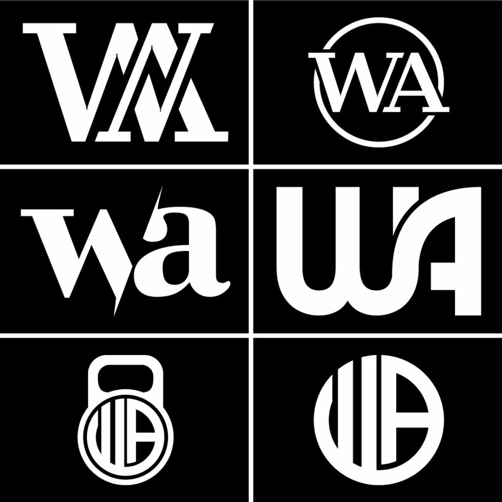Initial Letter W A Logo Design Vector Template. Graphic Alphabet Symbol ...