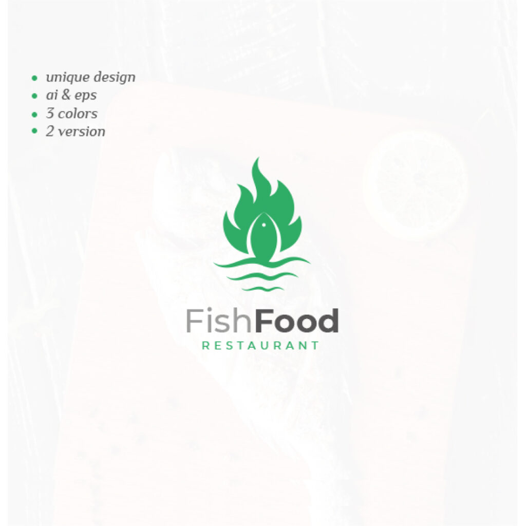 Fish Food Logo - MasterBundles