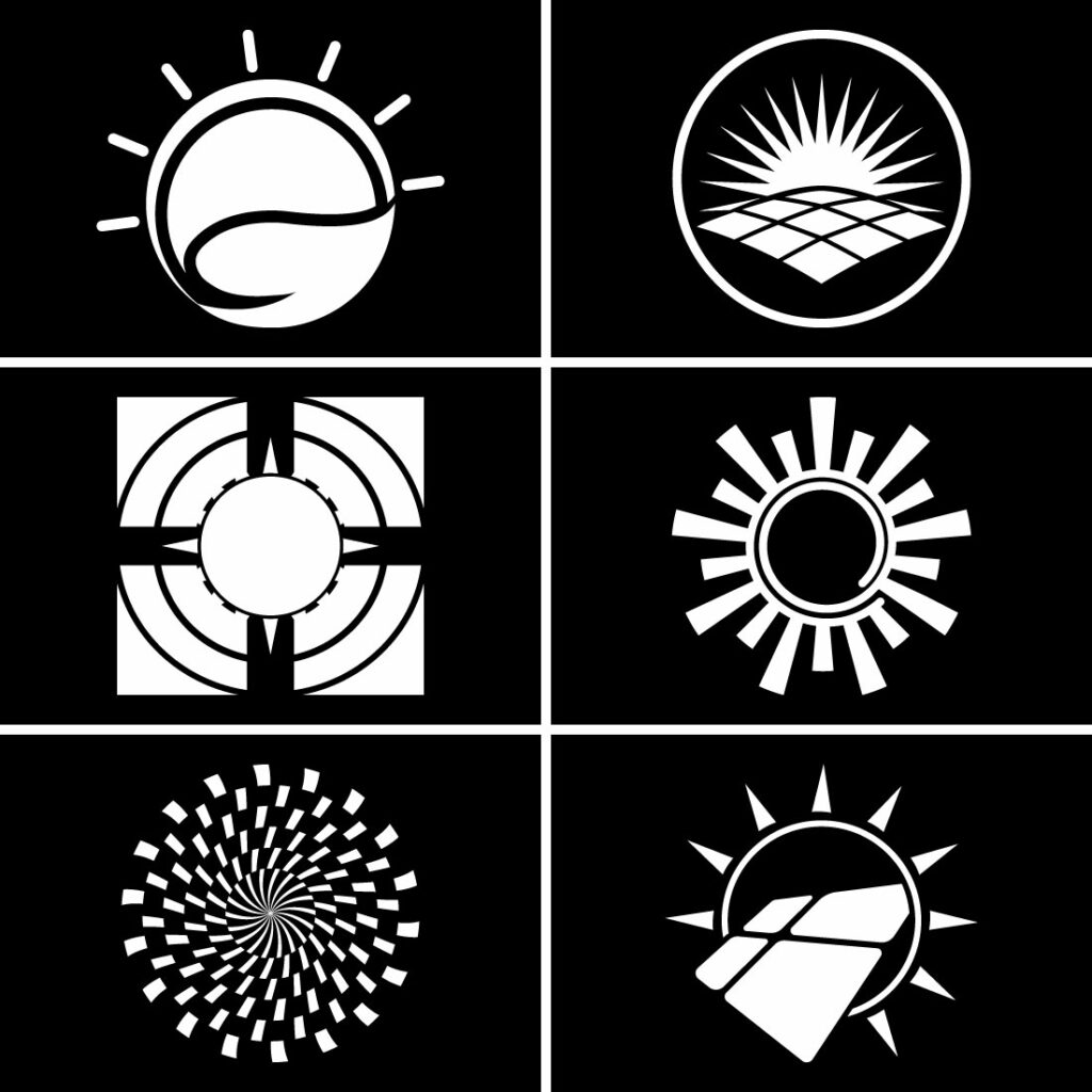 Abstract creative sun logo design, Summer Sun Logo, Sunburst icon sign ...