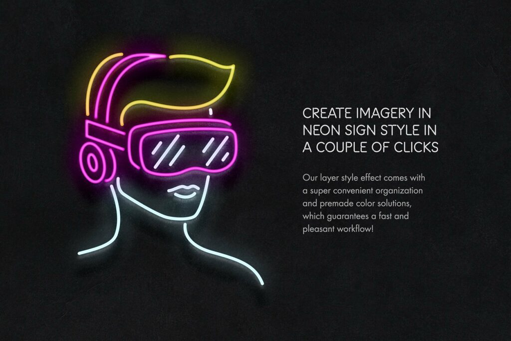 Neon Layer Styles for Photoshop – MasterBundles