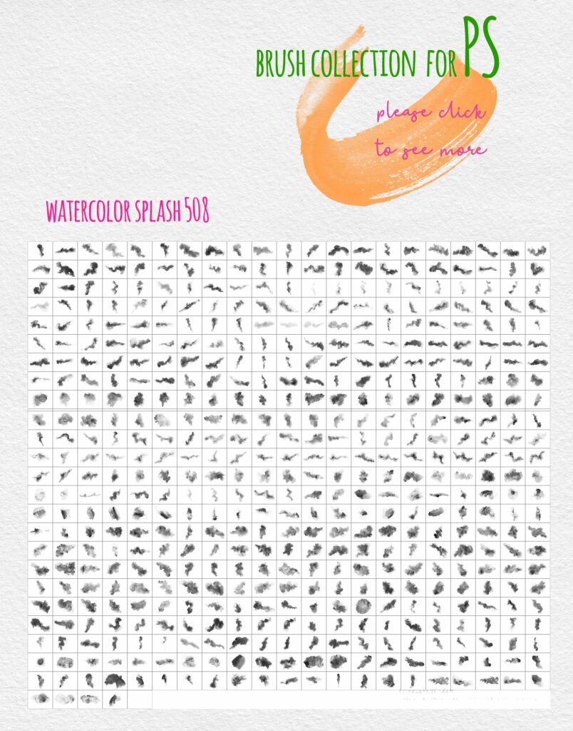 PS Watercolor Texture Brushes – MasterBundles