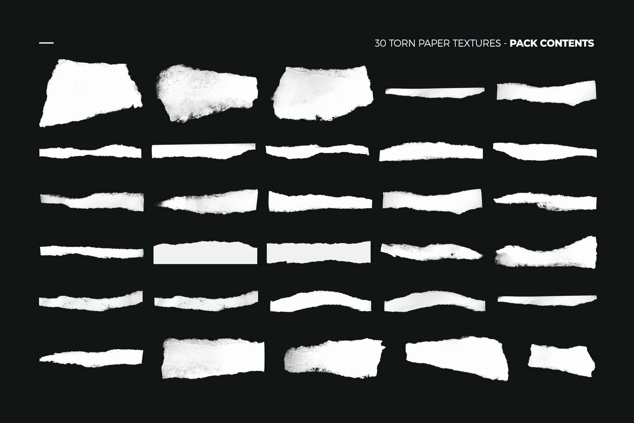 30 Torn Paper Textures – MasterBundles