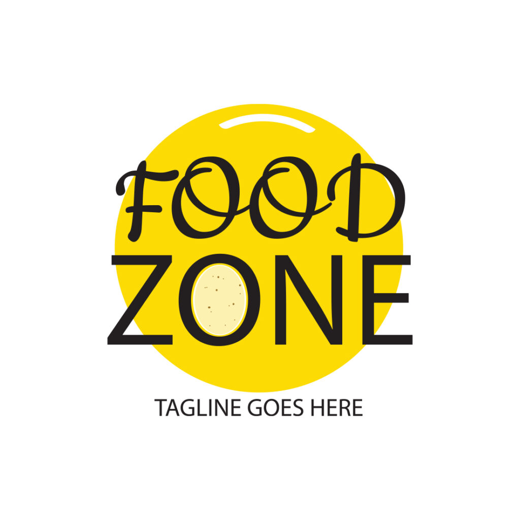 Food Zone logo template