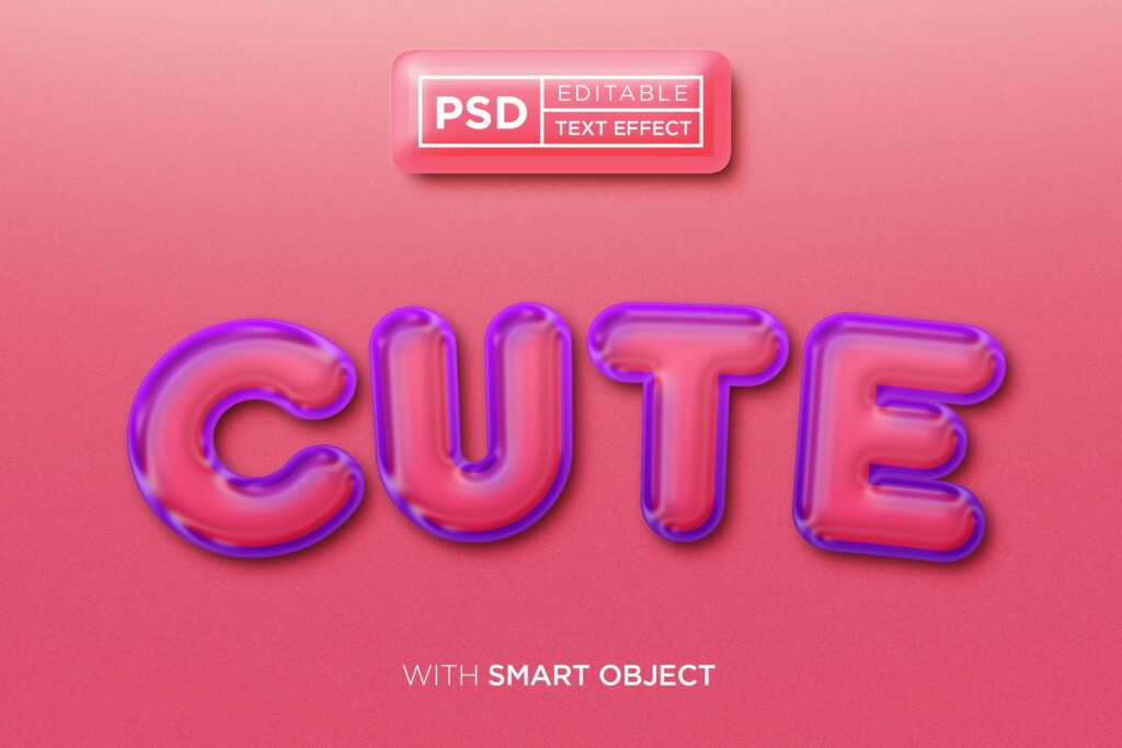 Cute Editable Text Effect – MasterBundles