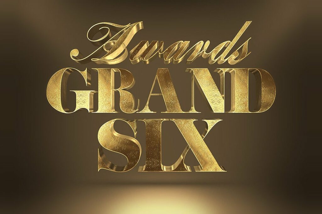 3D Gold Text Effects Vol.2 – MasterBundles