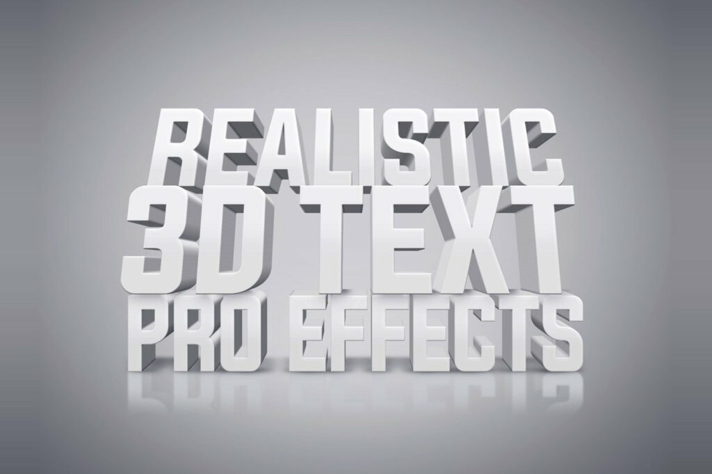 3D Text Effects – MasterBundles