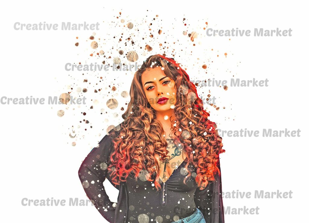 Paint Splatter Photoshop Action – MasterBundles