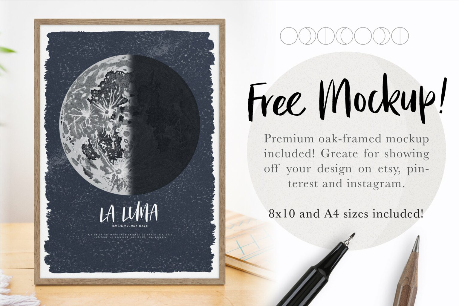 Lunar Phase Poster Creator – MasterBundles