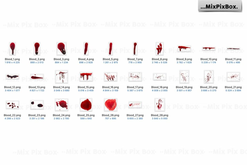 Blood Photo Overlays – MasterBundles