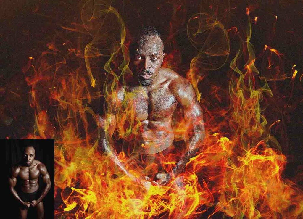 Pro Fire Art Photoshop Action – MasterBundles