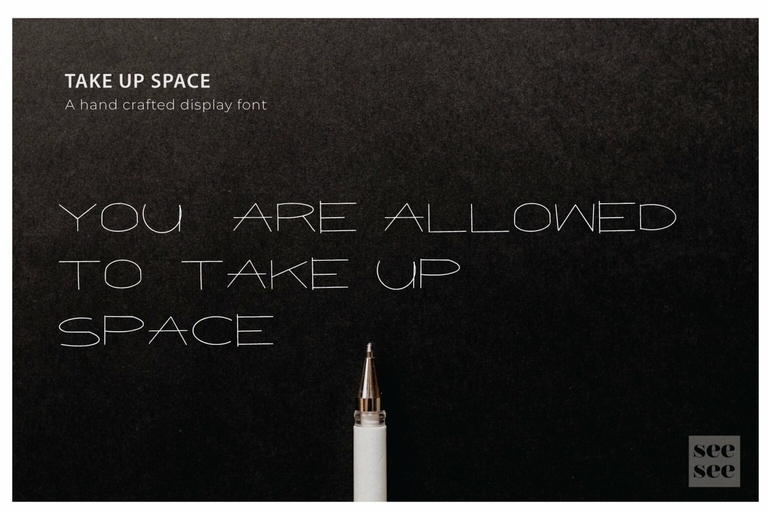 Take Up Space Hand Drawn Font – MasterBundles