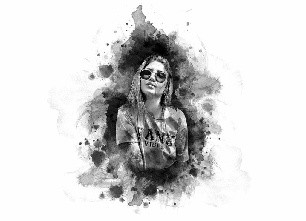 Ink Bleed Effect Photoshop Action – MasterBundles