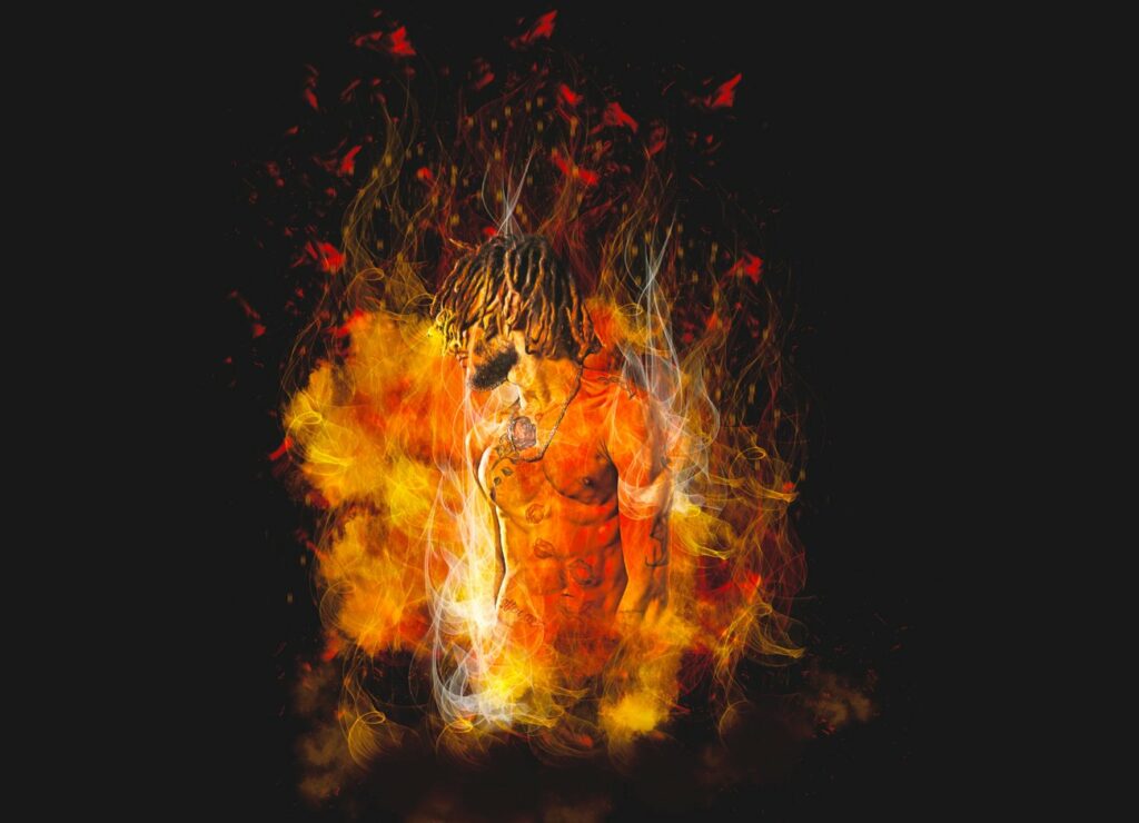 Burning Effect Photoshop Action – MasterBundles