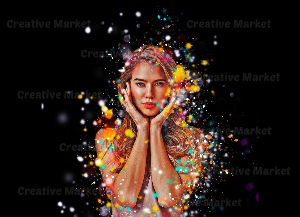 Glitter Effect Photoshop Action – MasterBundles