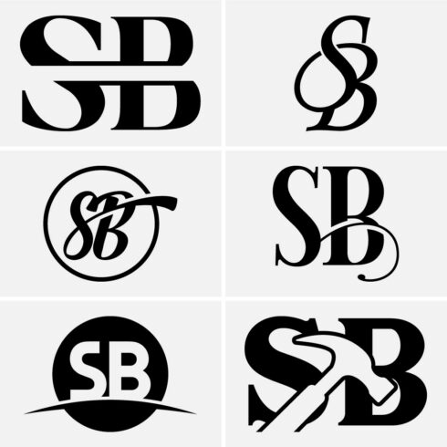Initial Letter S B Logo Design Vector Template. Graphic Alphabet Symbol ...