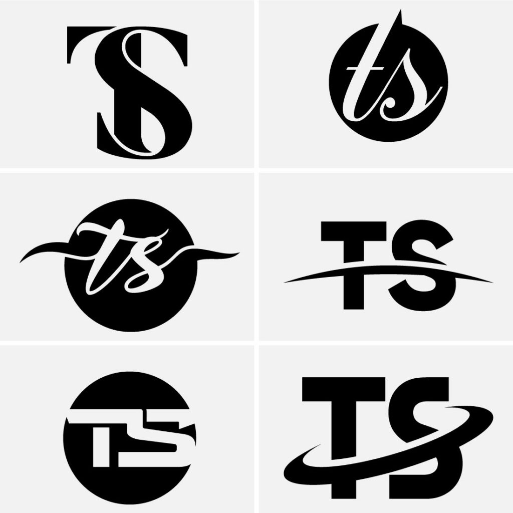 Initial Letter T S Logo Design Vector Template. Graphic Alphabet Symbol ...