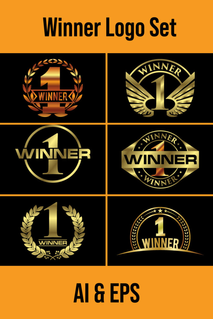 Golden number-one icon, Award, champion, winner, success concept ...