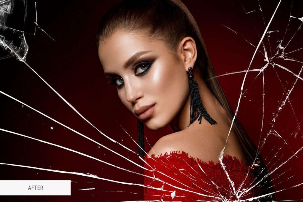 Broken Glass Overlays Photoshop – MasterBundles