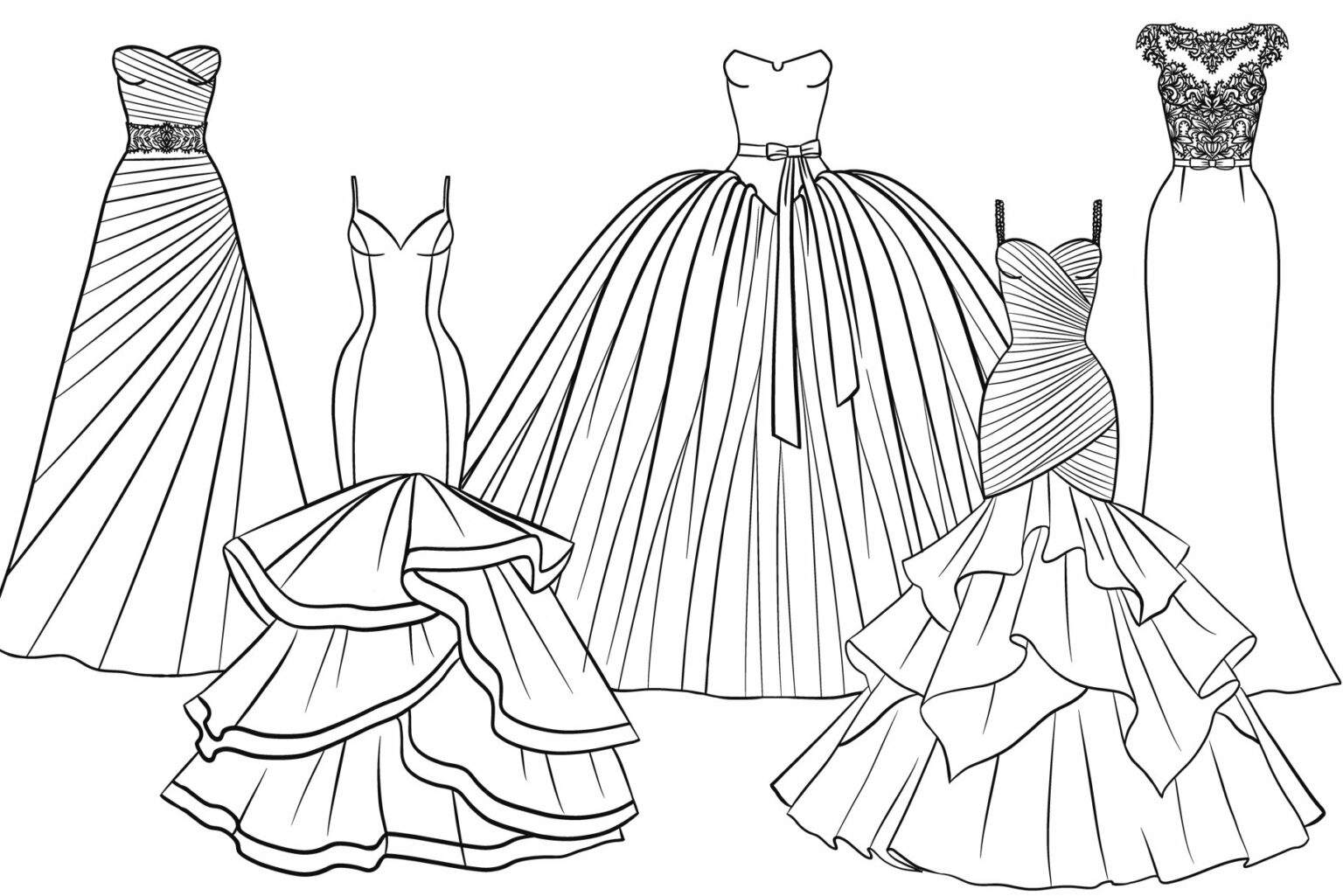 20 Wedding Dresses Procreate Stamps – MasterBundles