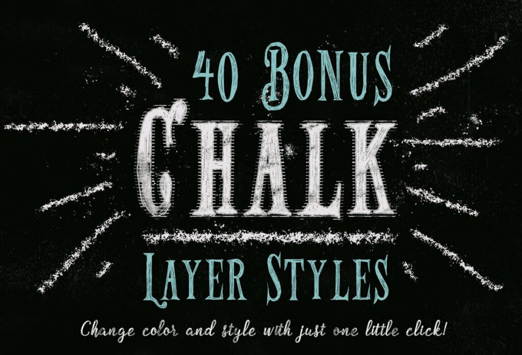 Photoshop brushes chalk & Styles – MasterBundles