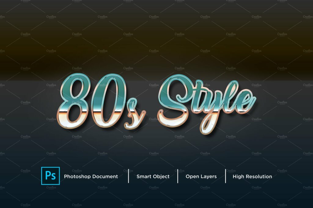 80 Style Text Effect & Layer Style – MasterBundles