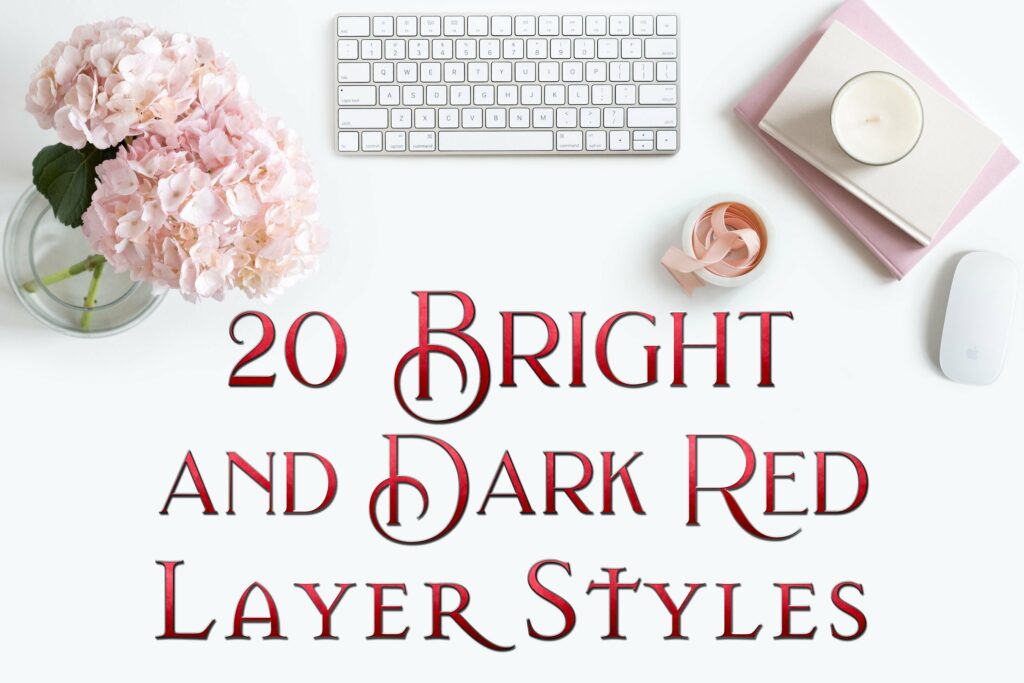 Red Photoshop Layer Styles – MasterBundles
