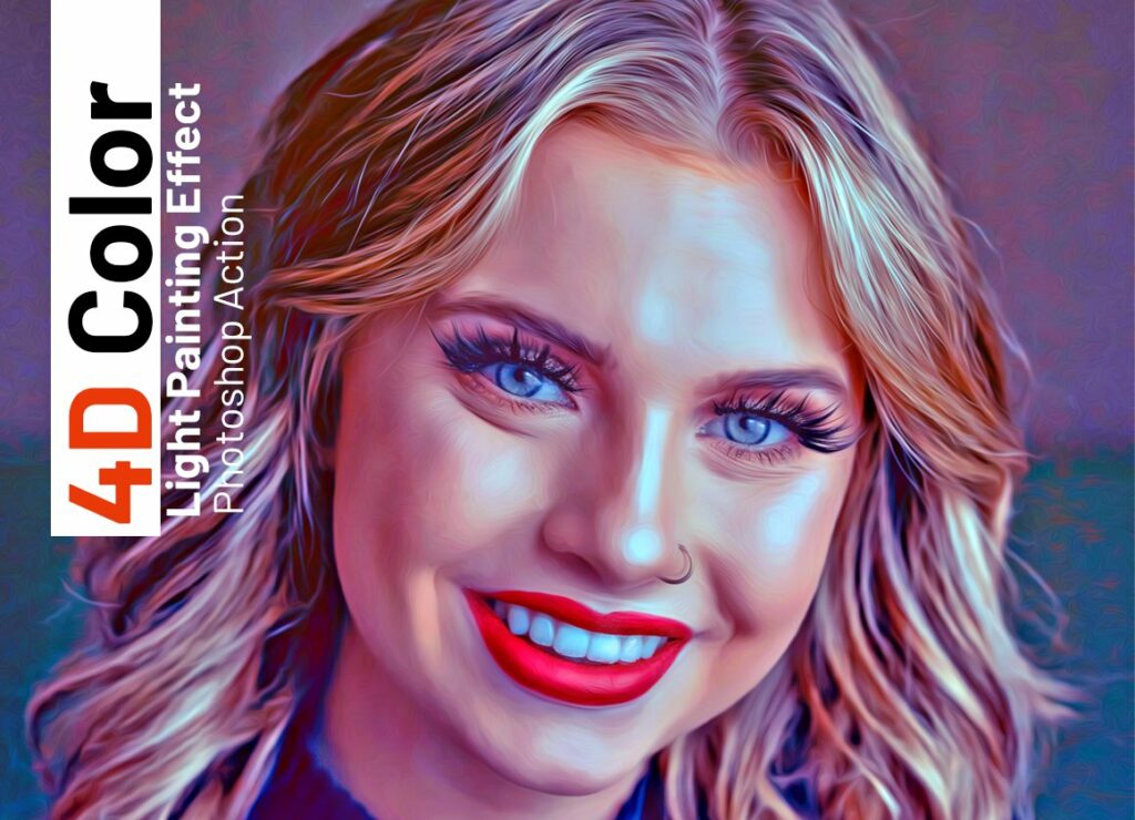 4D Color Light Painting Effect – MasterBundles