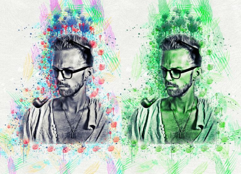 Canvas Painting Photoshop Action – MasterBundles