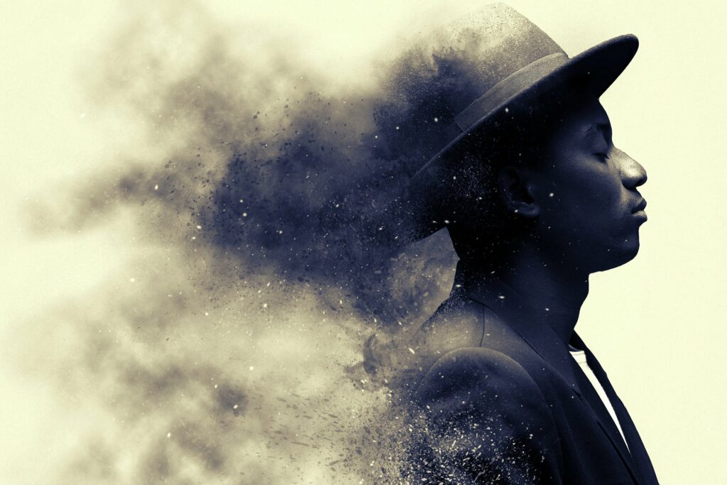 Scattered Particles Photoshop Effect – MasterBundles