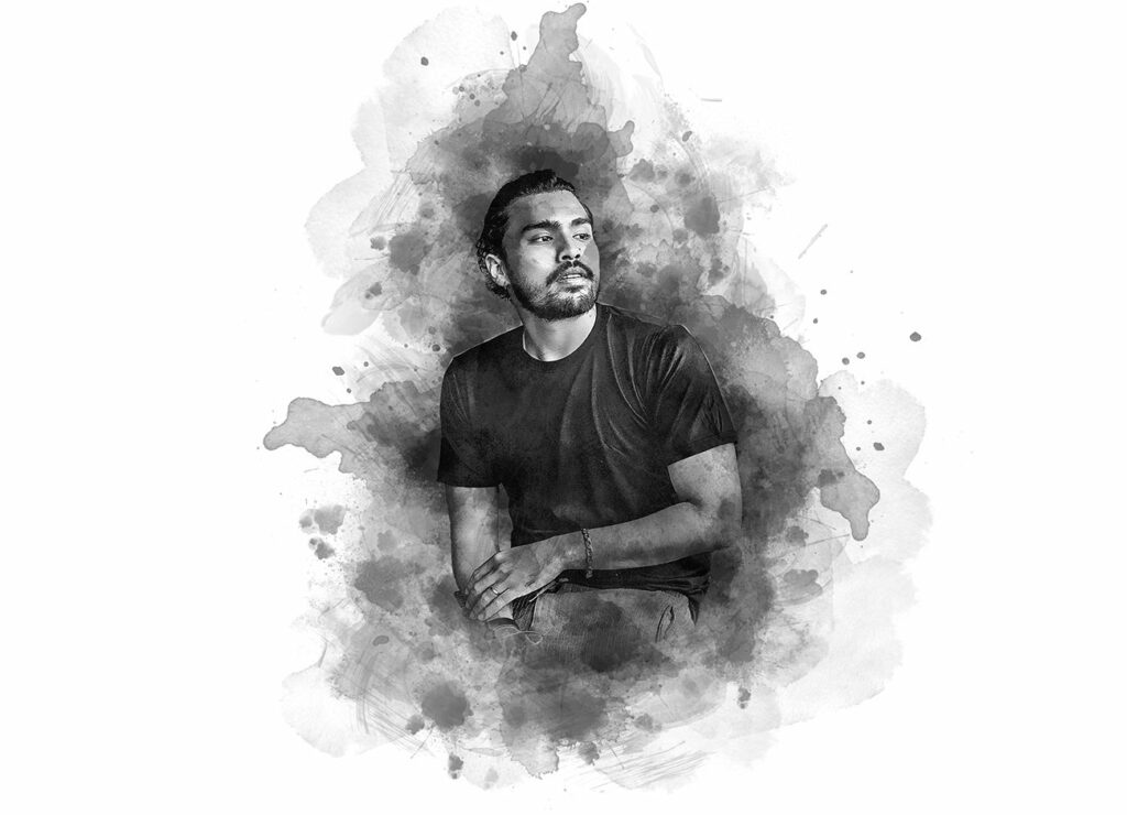 Ink Bleed Effect Photoshop Action – MasterBundles