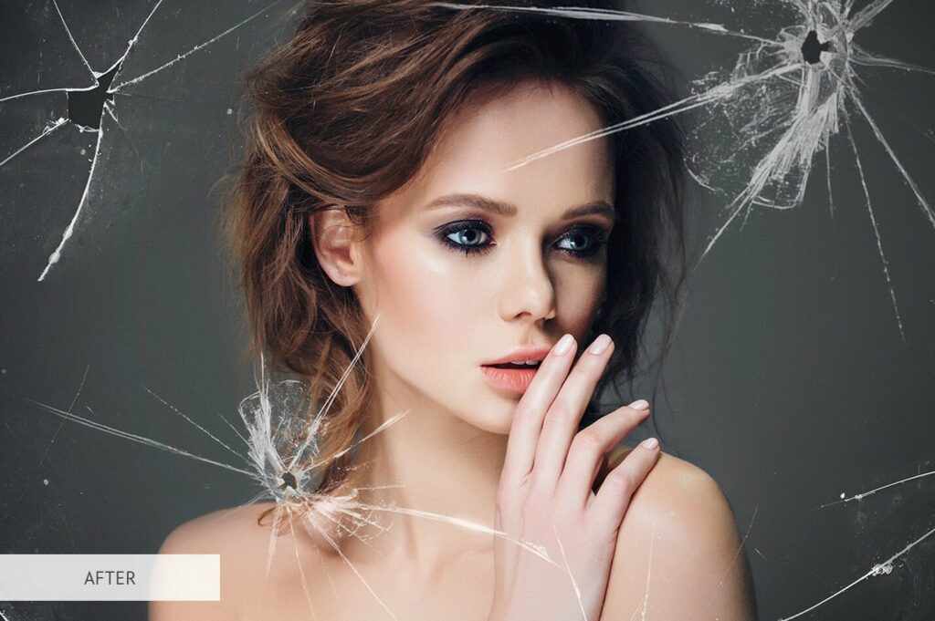 Broken Glass Overlays Photoshop – MasterBundles