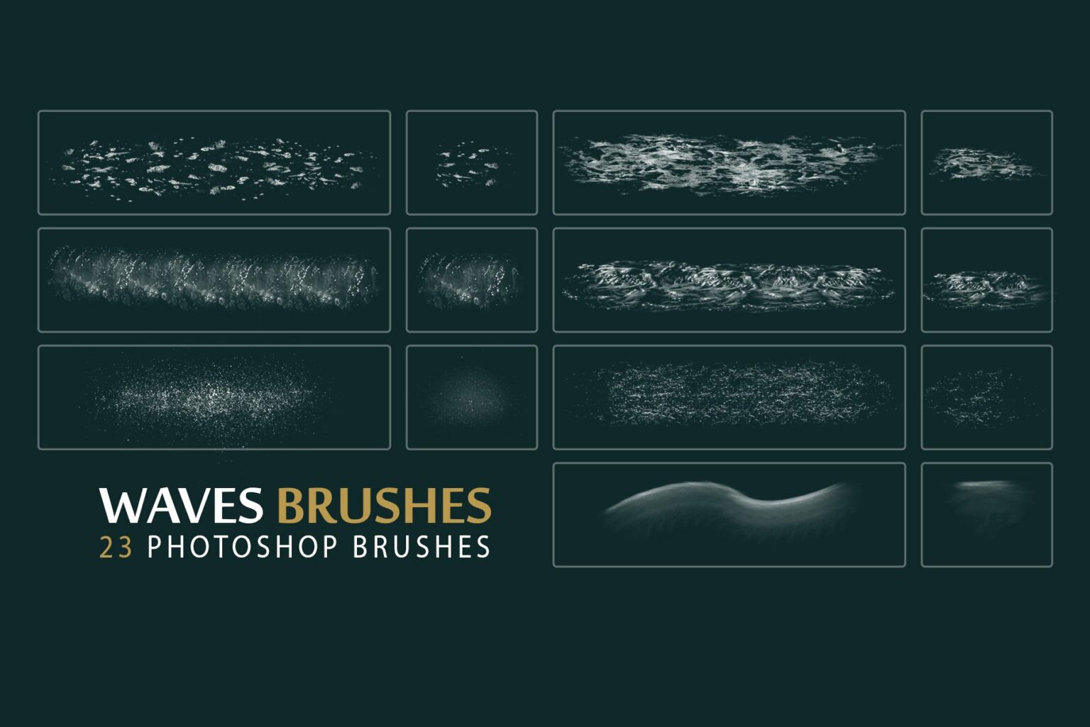 Waves Photoshop Brushes – MasterBundles