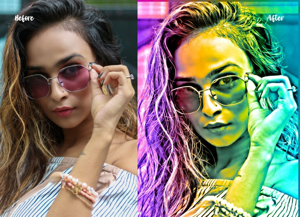 Color Gradient Photoshop Action Masterbundles 