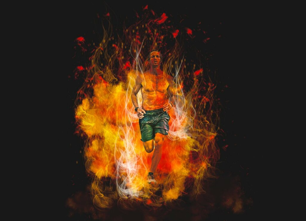 Burning Effect Photoshop Action – MasterBundles