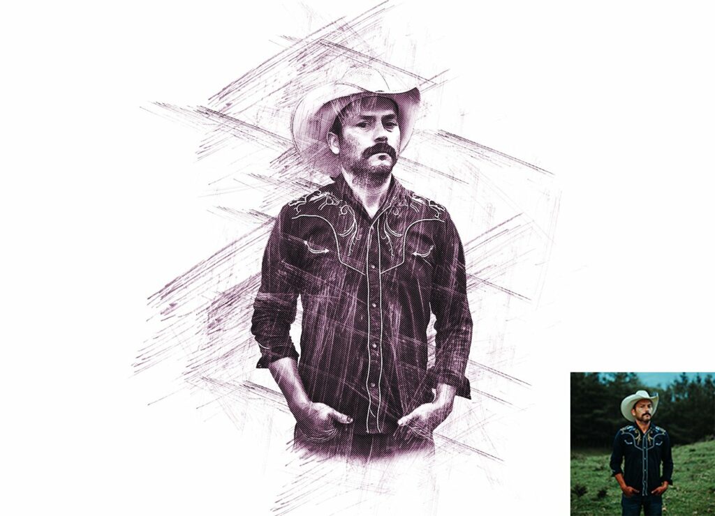 Subtle Sketch Photoshop Action – MasterBundles